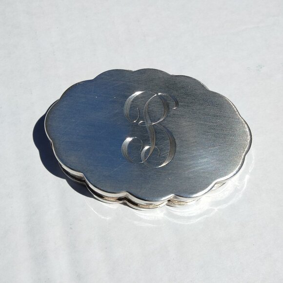 Volupte | Makeup | Vintage Volupte Compact Marked Sterling B Monogram ...